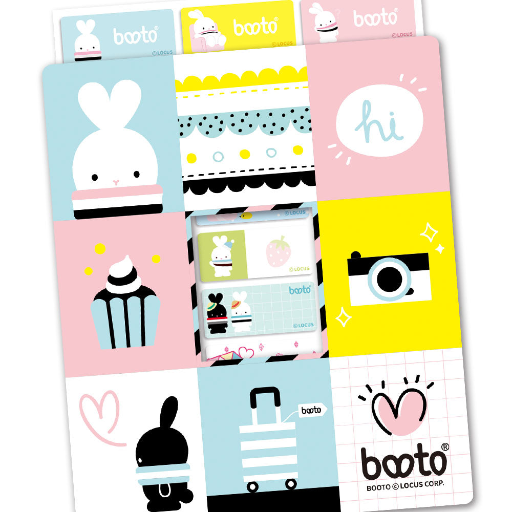 Booto Rabbit Mini Folder – Stamps Stickers And More