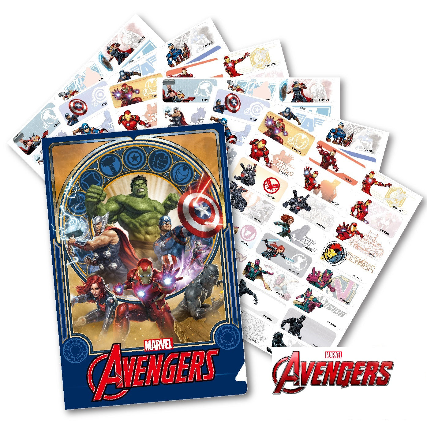 Marvel Avengers Mini Folder ONLY – Stamps Stickers And More